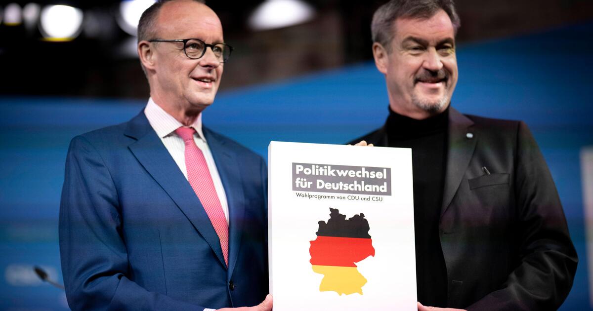 Bundestagswahl 2025: Das Wahlprogramm von CDU/CSU in der Übersicht | WEB.DE