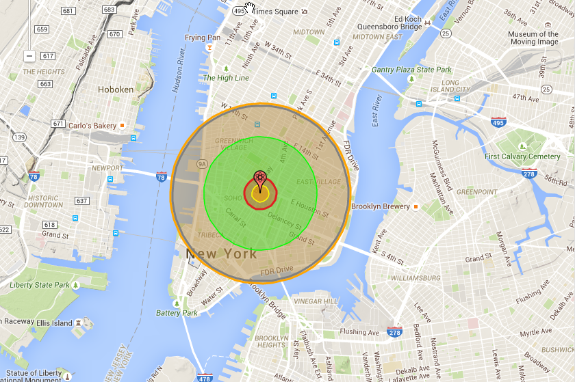So verheerend ist "Little Boy": Karte "Nukemap" zeigt Auswirkungen der ...