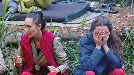 Samira and Eva argue in the jungle camp over an Instagram message ...